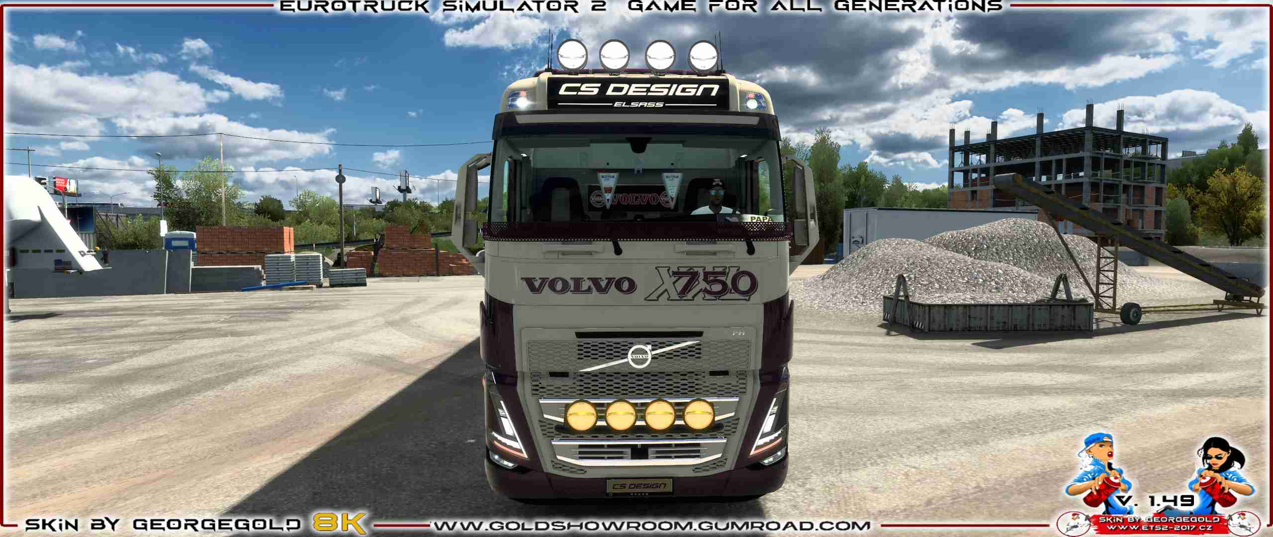 ETS 2 Skin Combo Volvo FH 2022 by Sanax CS DESIGN