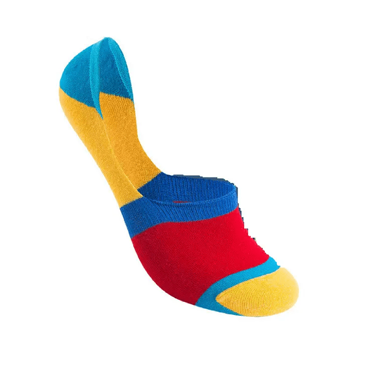 HIGH QUALITY COTTON SILICONE ANTI-SKID STRIPES HALF SOCKS