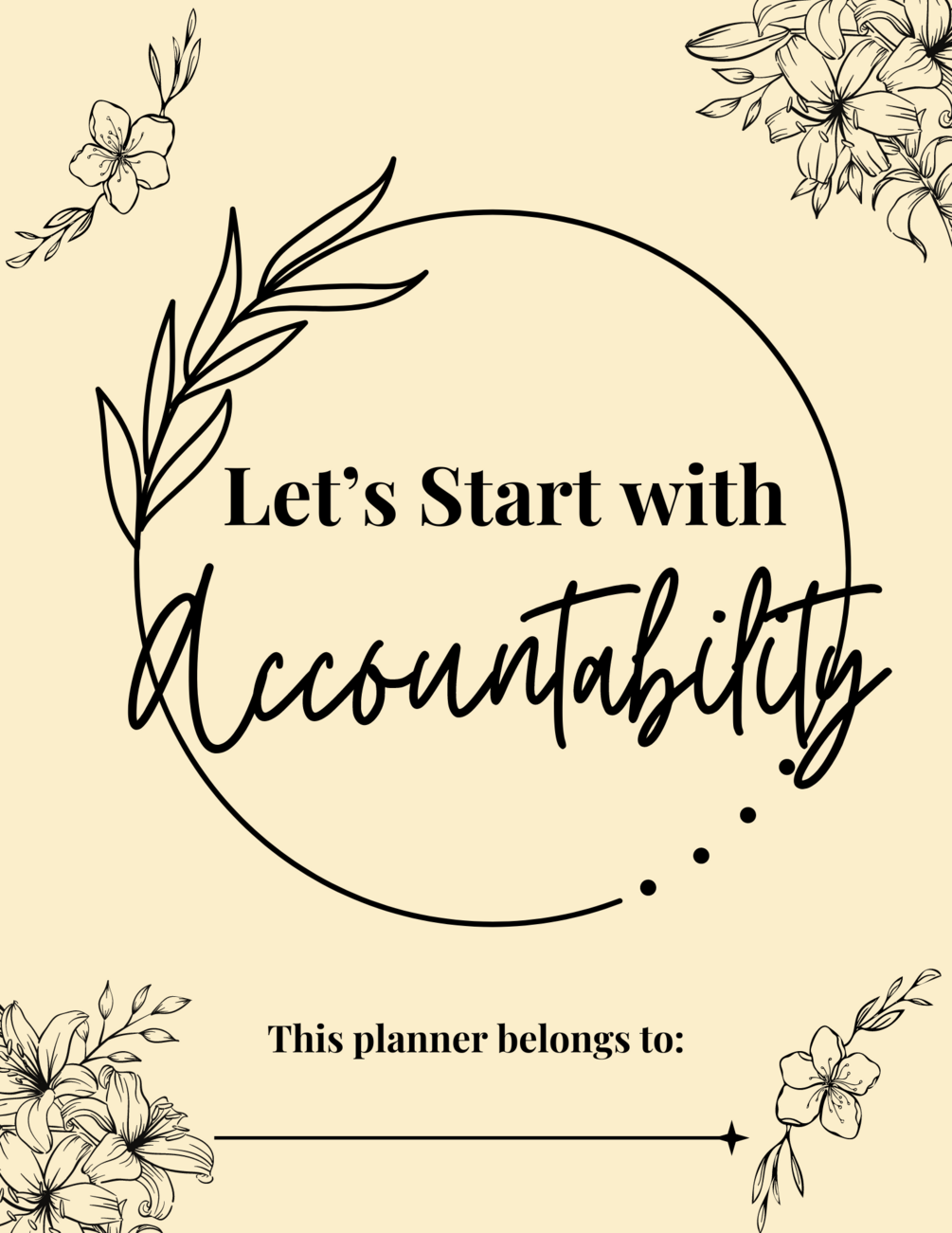 Interactive Accountability & Daily Planner (2 for 1)