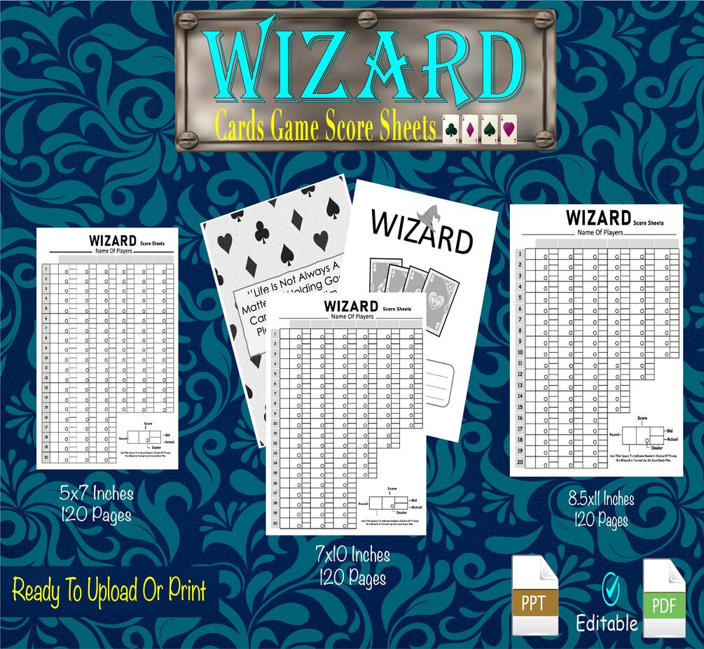 Wizard Score Sheets