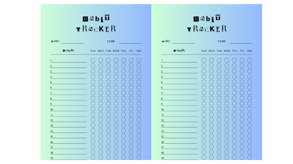 "Elegant Habit Tracker for 30 Days - Boost Productivity, Stay Organized ...