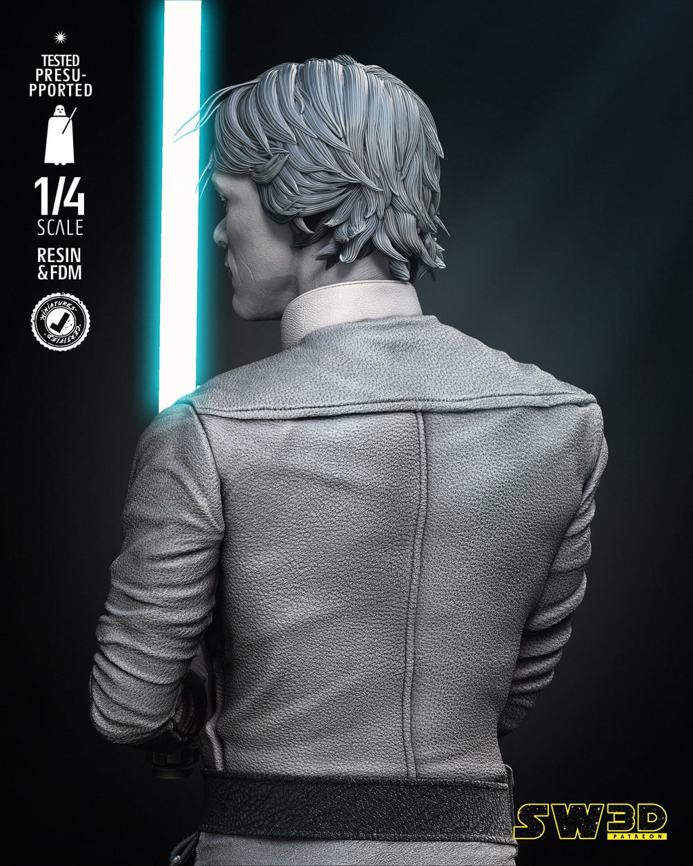 Luke Return of Jedi Bust - Star Wars 3D Models - Tested and Ready for ...