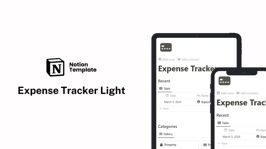 Expense Tracker Light
