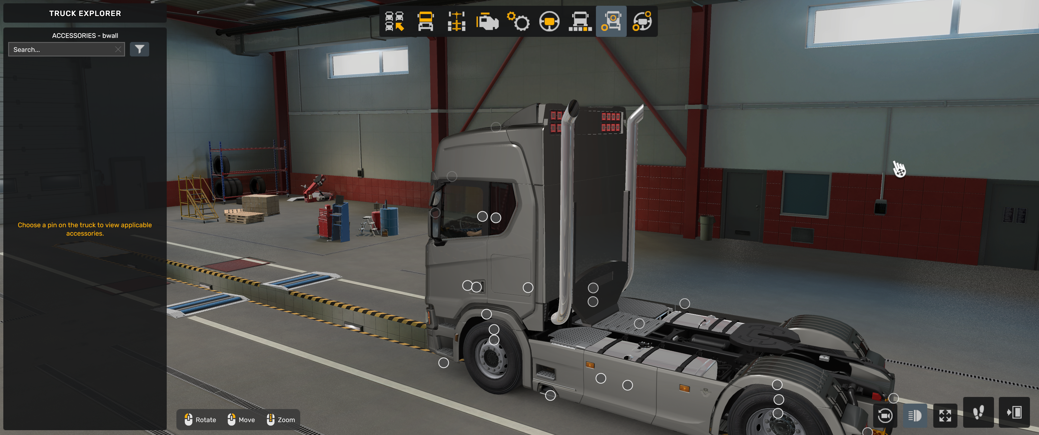 Scania NG new backwall for short spoilers - WC007 D3SIGN