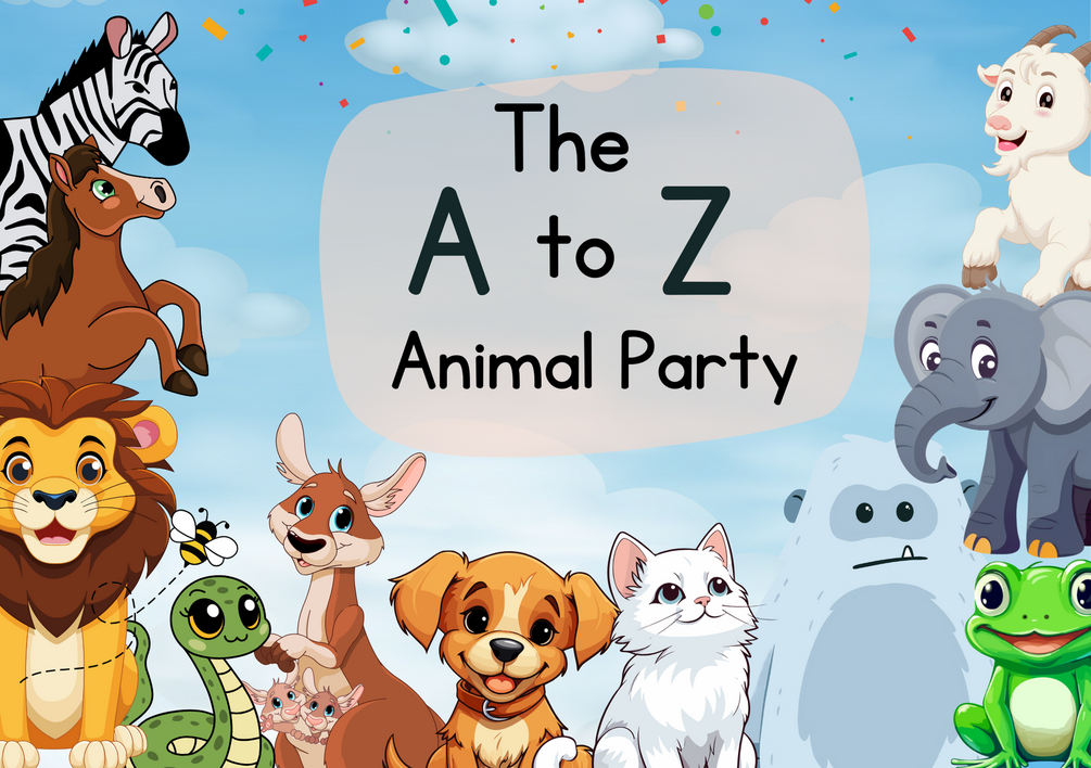 Alphabet Tracing Pad from A to Z and Animal Storybook