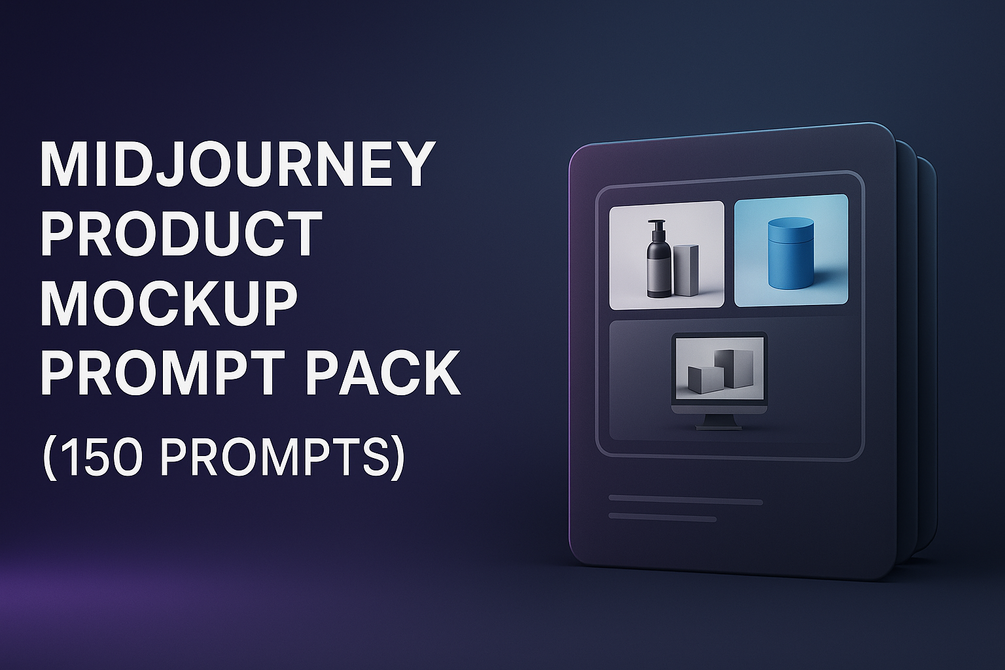 Midjourney Product Mockup Prompt Pack (150 Prompts)