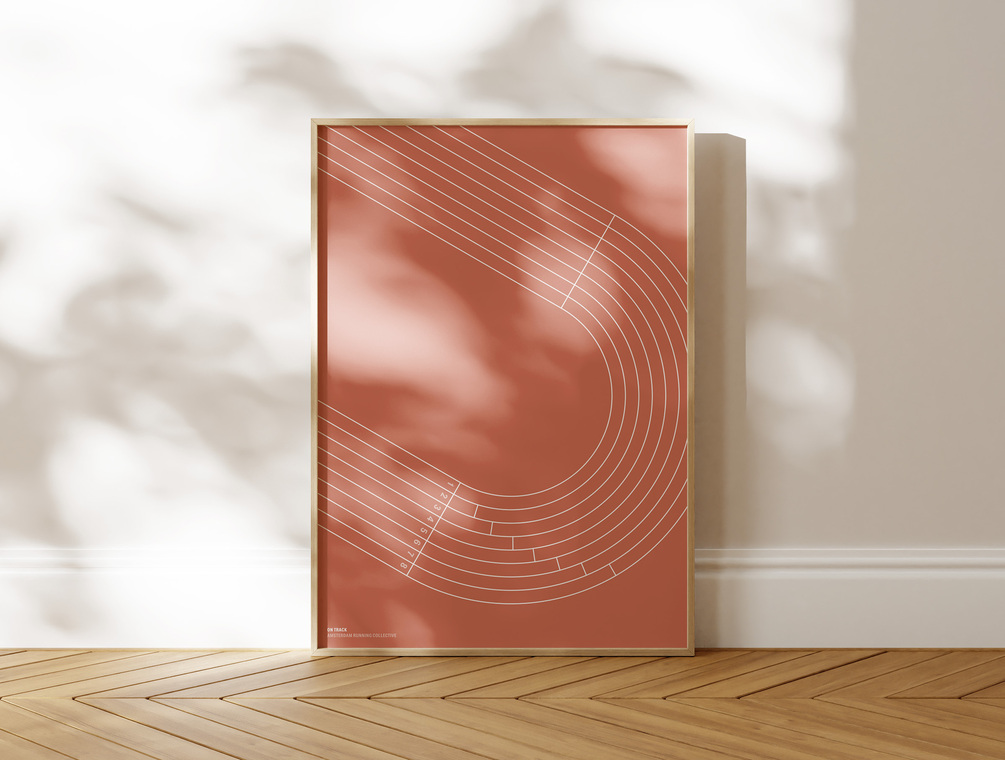 Athletics track print