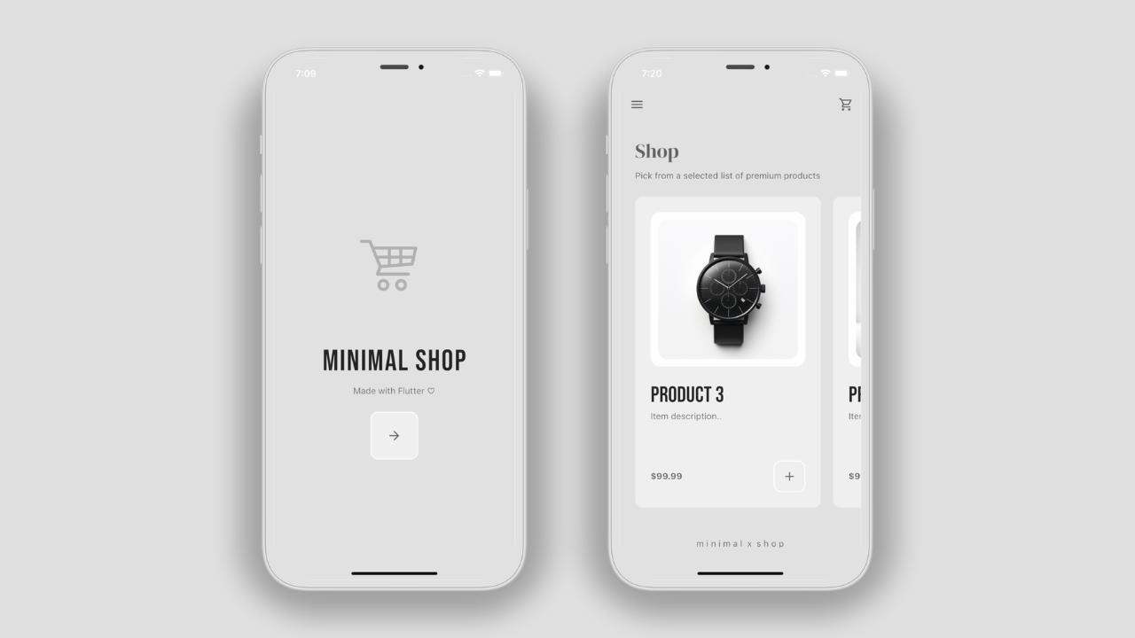 💰📱 Minimal Ecommerce App ‧ Flutter Template - Mitch Koko