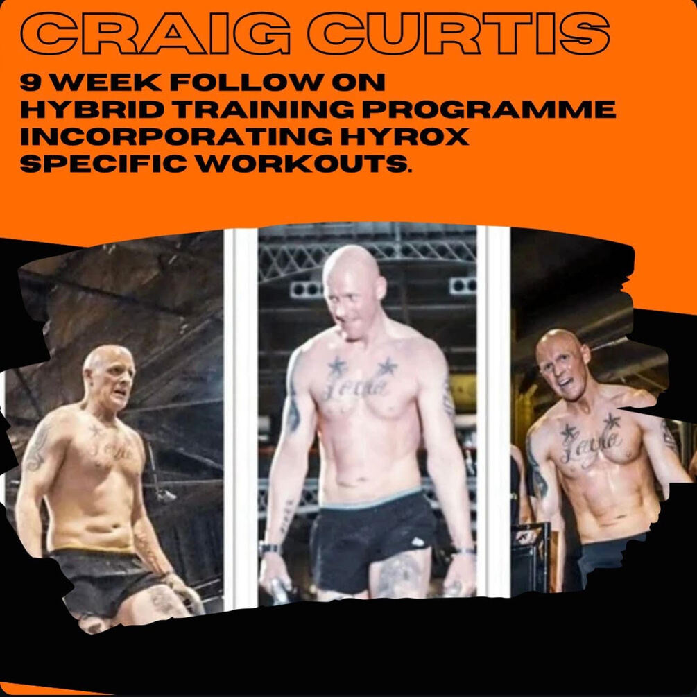 9 week follow on hybrid training programme incorporating Hyrox specific workouts