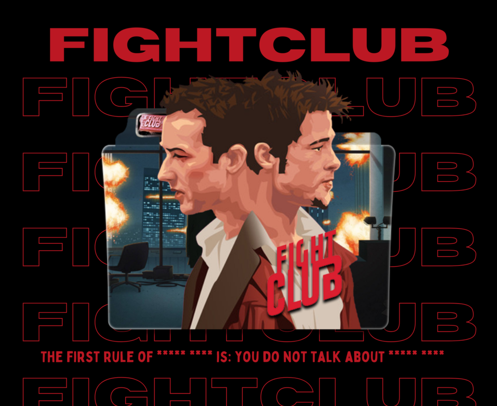 Fight Club Duality Sticker – Iconic Design Inspired by the Cult Classic