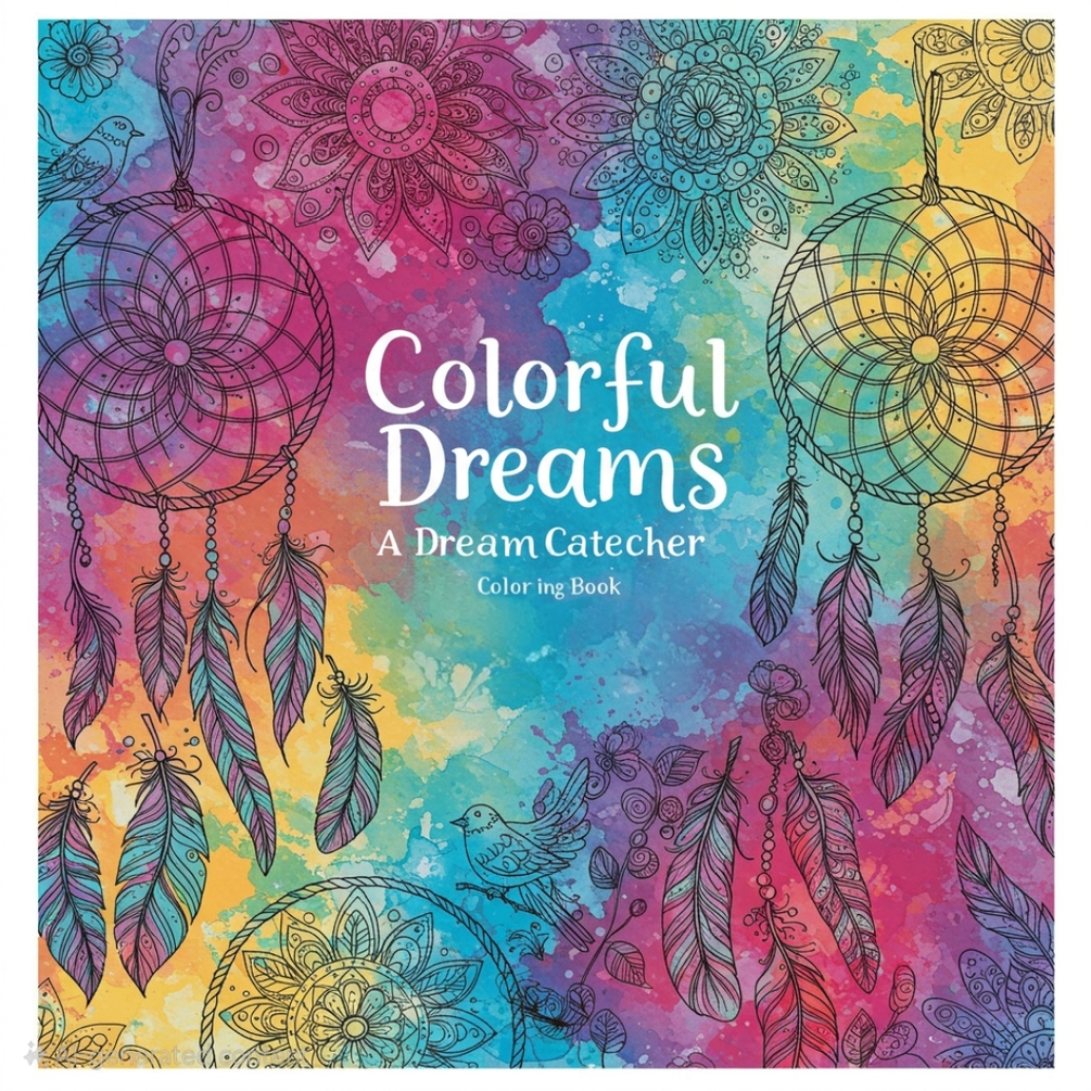Colorful Dreams Book - A Dream Catcher Coloring Book