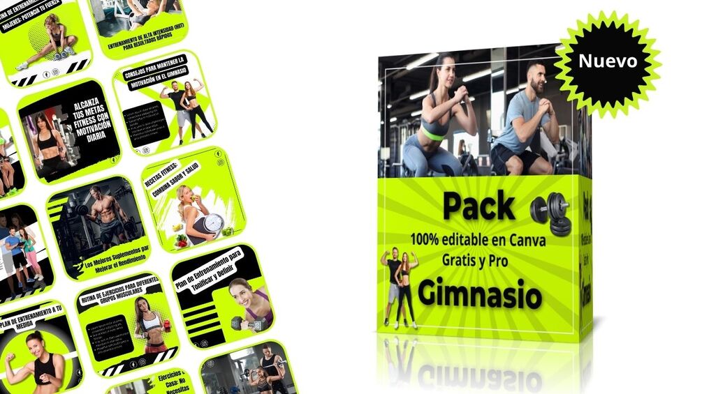 Pack editable en Canva / Gimnasio
