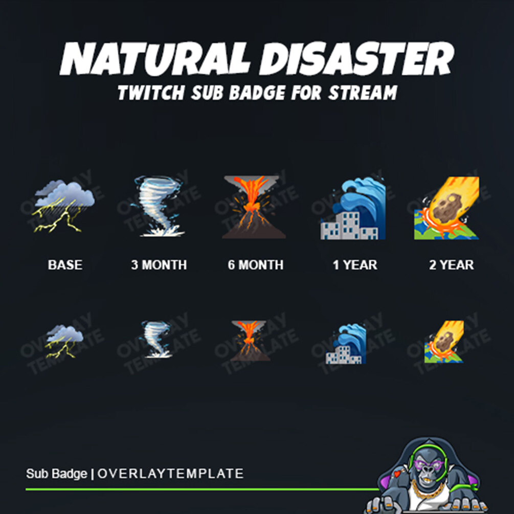 Natural Disaster – Sub Badges