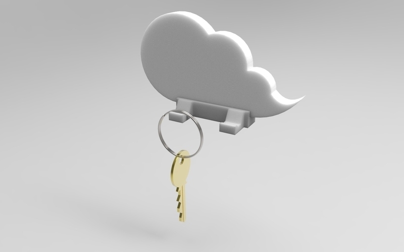 Cloud keychain holder