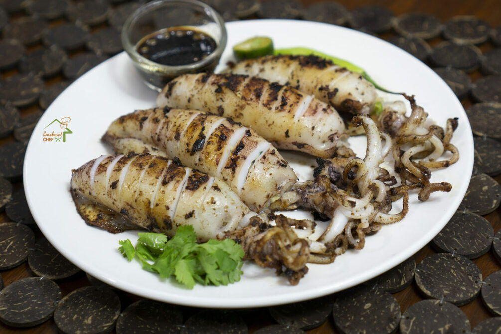 Grilled Stuffed Squid (Inihaw na Pusit) Printable Recipe