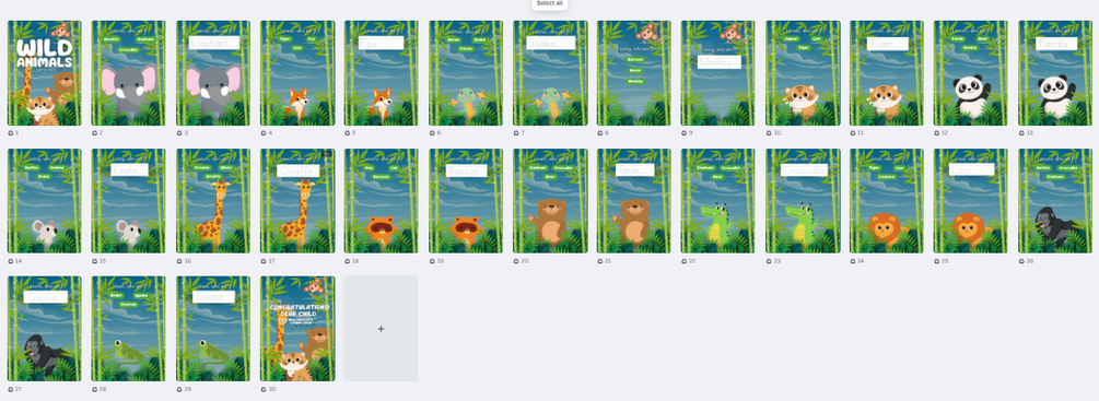 Digital Busy Book for Kids - Guess Who? (Wild Animals Edition)