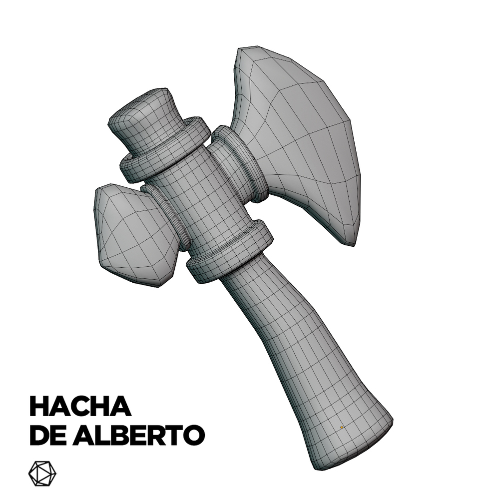 Hacha de Alberto | Modelo 3D Sólido