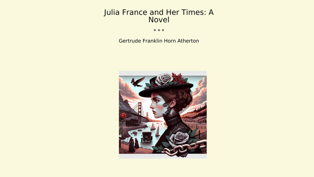 Julia France and Her Times: A Novel