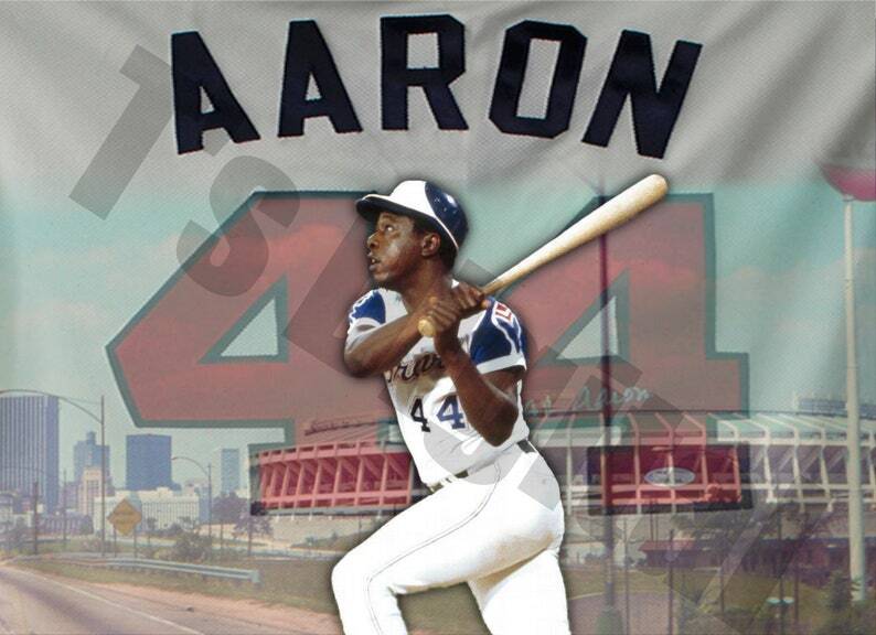 Hank Aaron Art| PNG Portrait