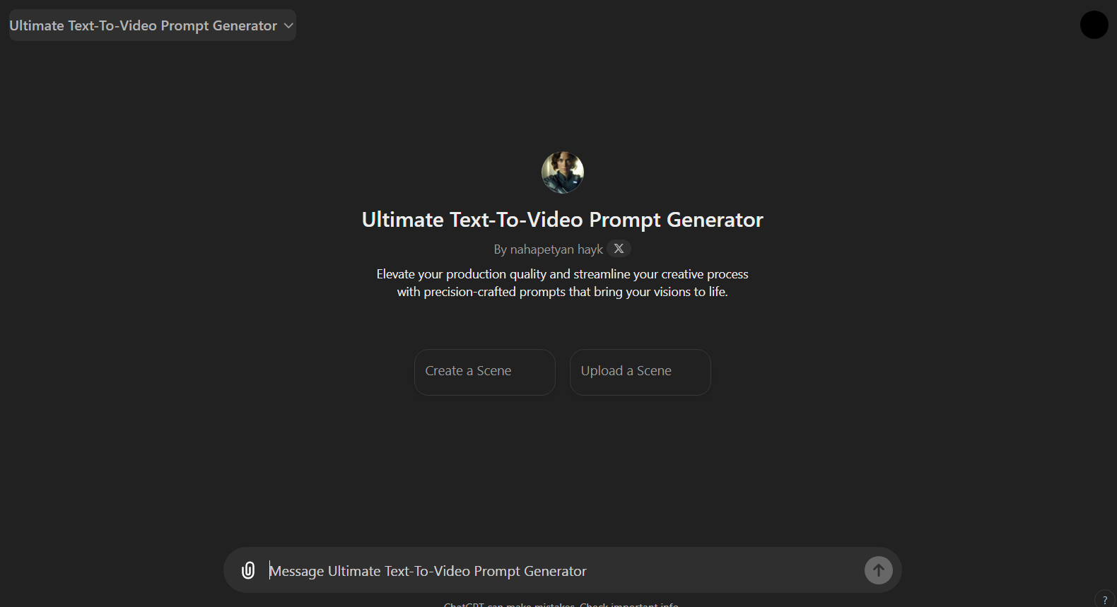 Get Access to the Ultimate Text-To-Video Prompt Generator Custom GPT