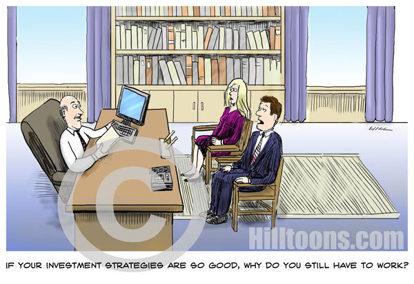 Financial & Investment Expert cartoon