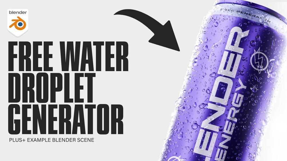 FREE Water Condensation Setup/Water Droplets Generator (Blender 4.0+)