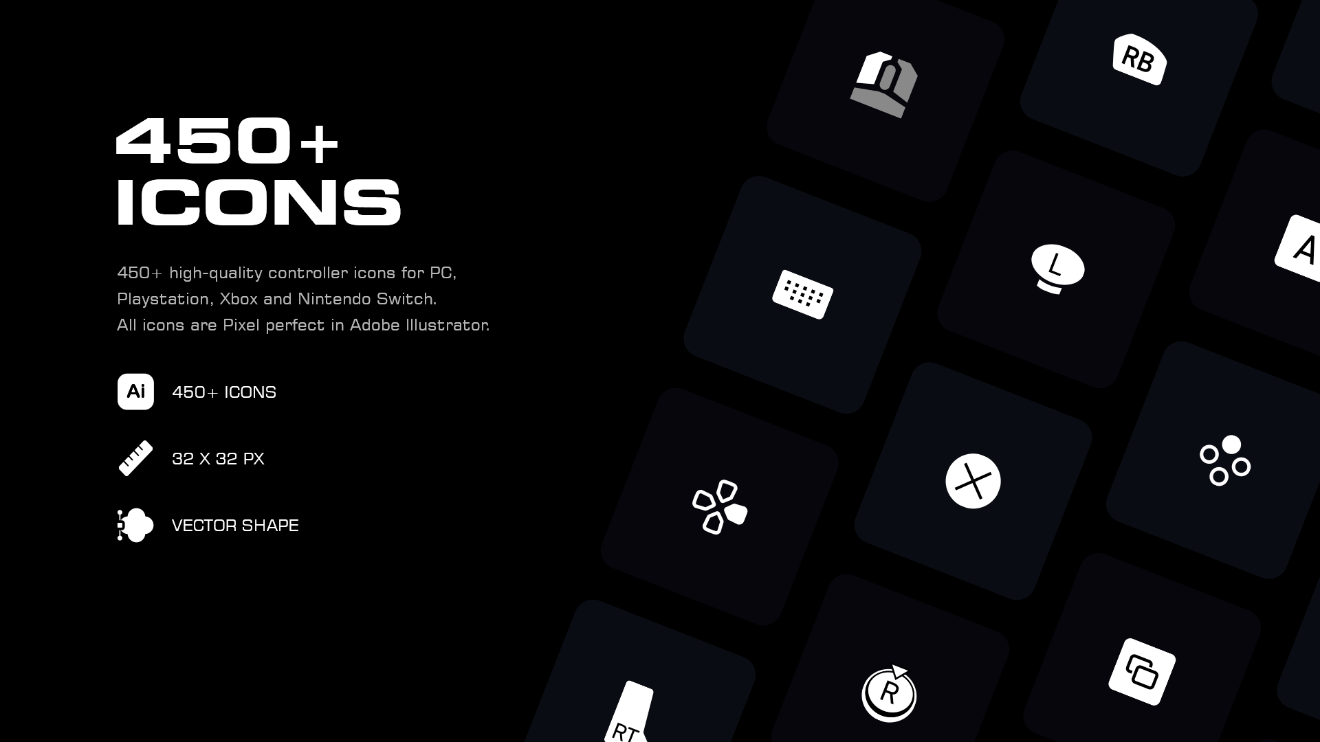 Add 450+ Game controller icons - Interface In Game