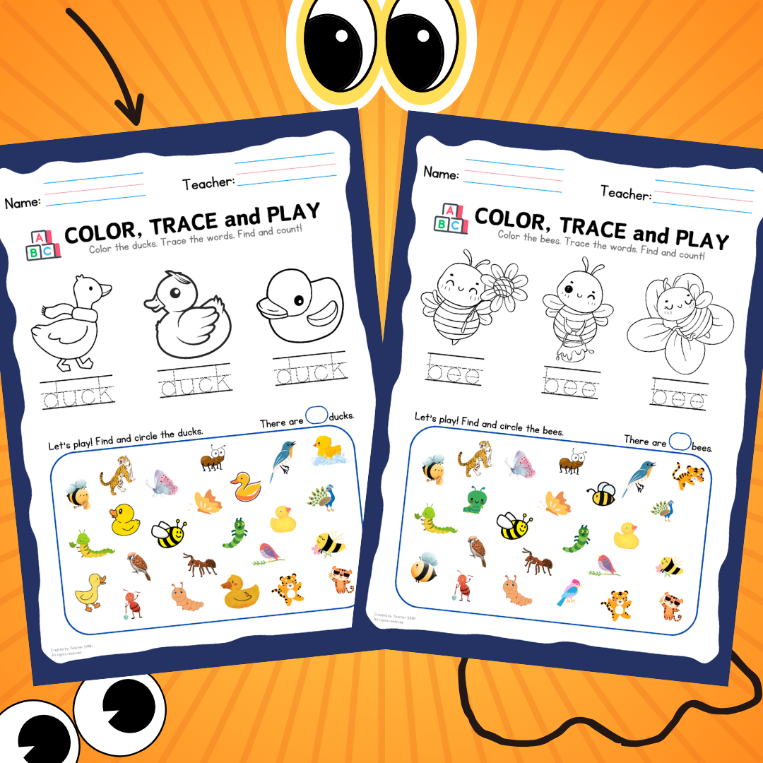100-page KIDS BUSY BOOK with Reading Comprehensions, coloring worksheet ...