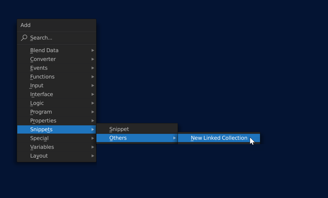(Serpens 2) Blender - Serpens Addon Snippet: New Linked Collection