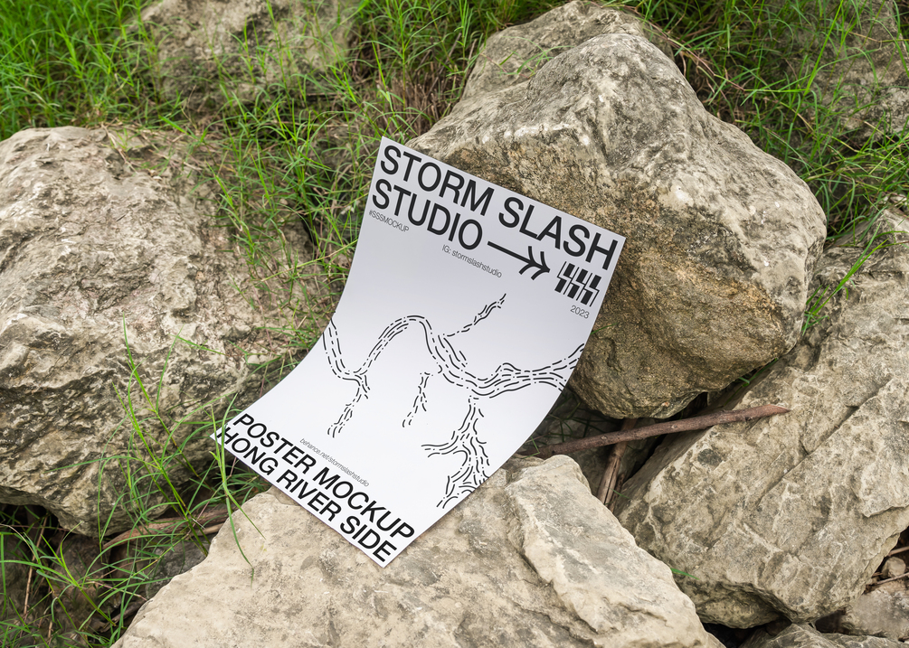 RIVER SIDE POSTER MOCKUP - by Storm Slash Studio