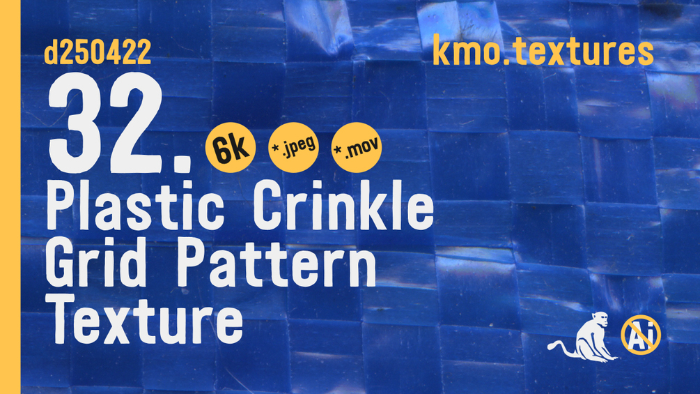 32 Plastic Crinkle Grid Pattern