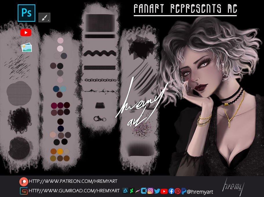 Complete pack to make fan art by hremyart