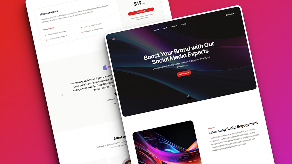 Buzzify - Social Media Marketing HTML Landing Page Template