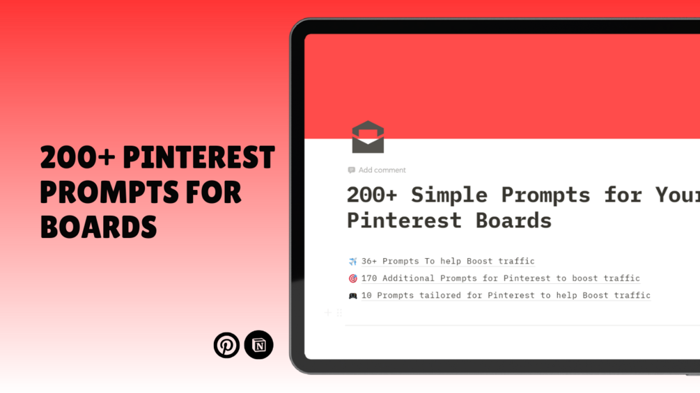 200+ Simple Prompts for Your Pinterest Boards