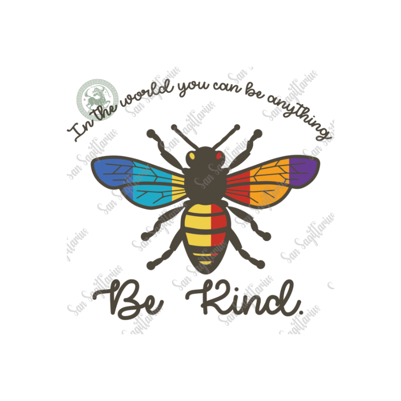 Be Kind, Bee Watercolor Art, Bee Pattern