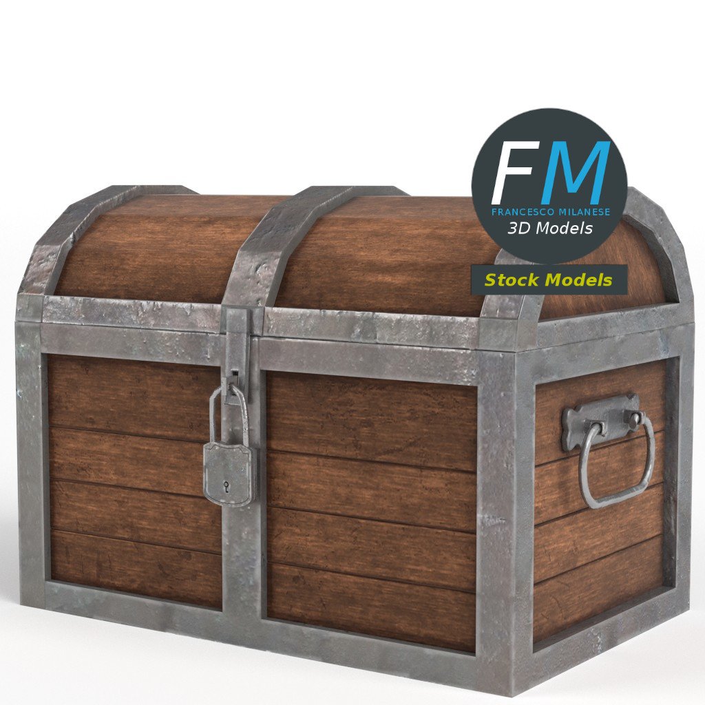 3D MODEL - Treasure chest