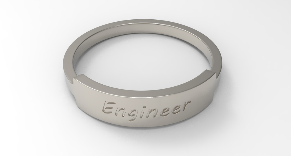 Engineer Ring Female Platinum