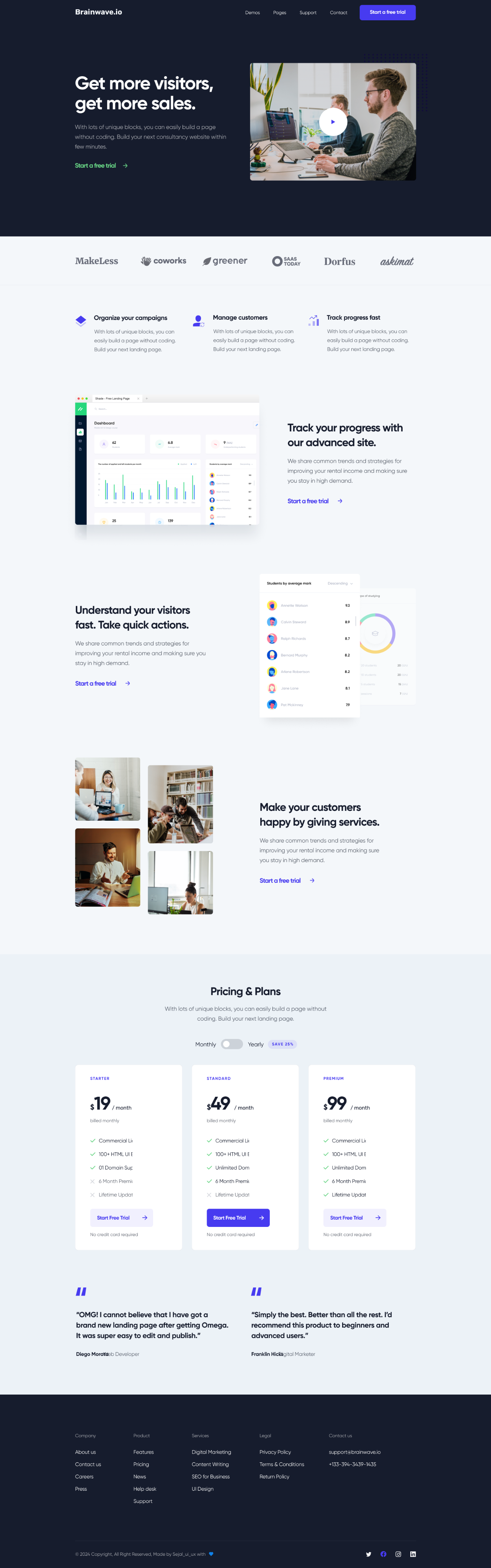 my collection of editable Website/Landing Design in Figma