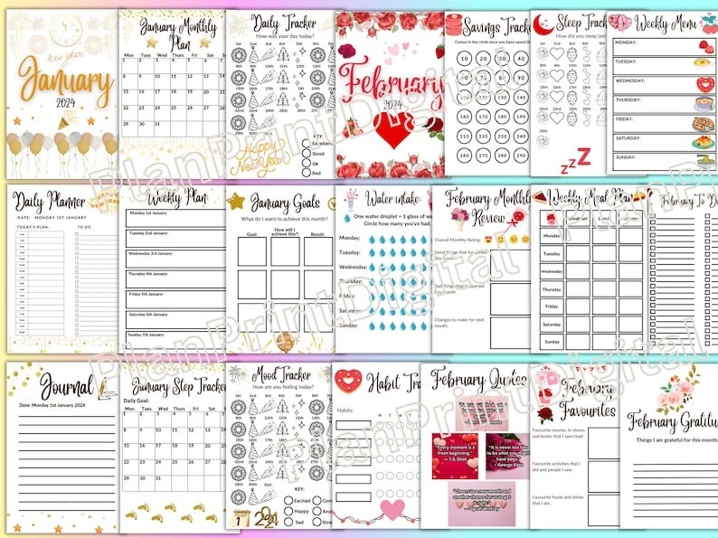 Advanced Bullet Journal Bundle Printable