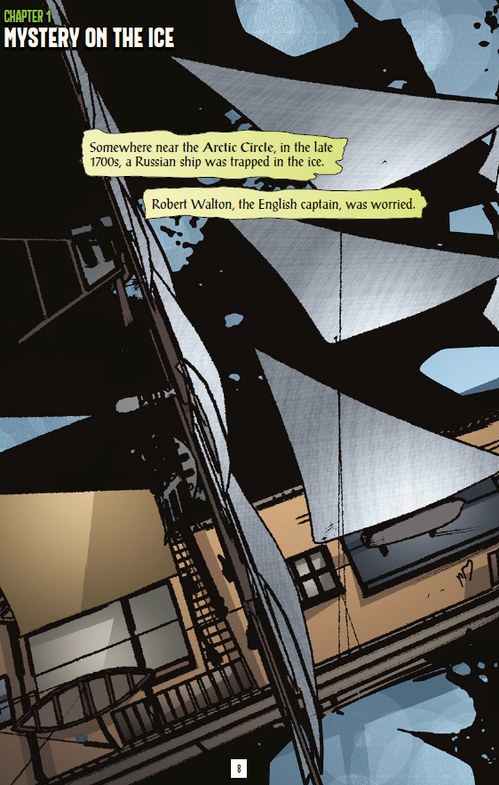 Frankenstein graphic novel (AI Enhanced)