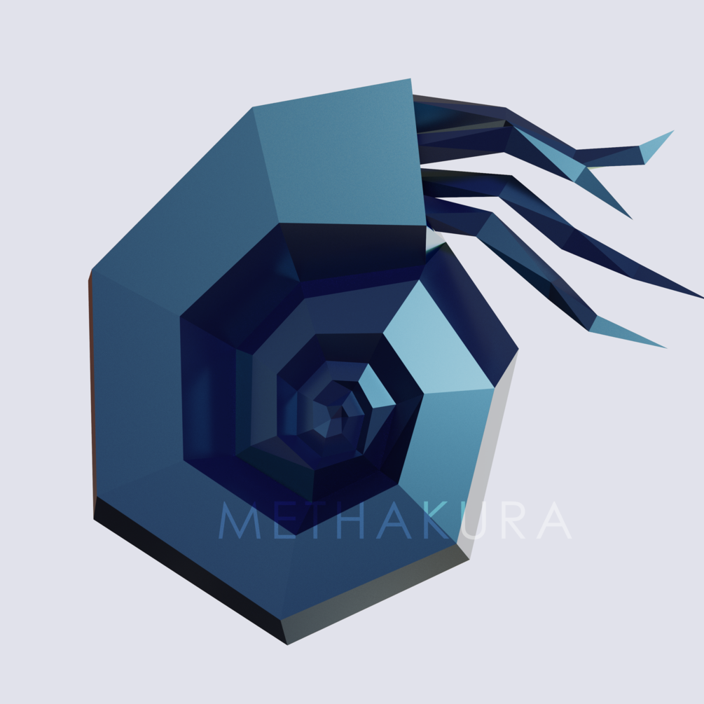 Papercraft template - fossil