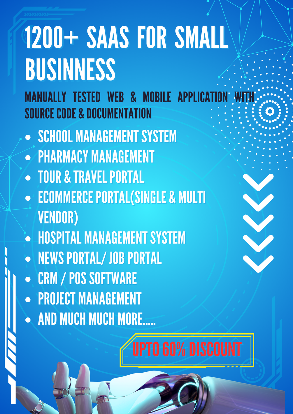 Manually tested Downloadable Web and Mobile Applications (1200+ SAAS ...