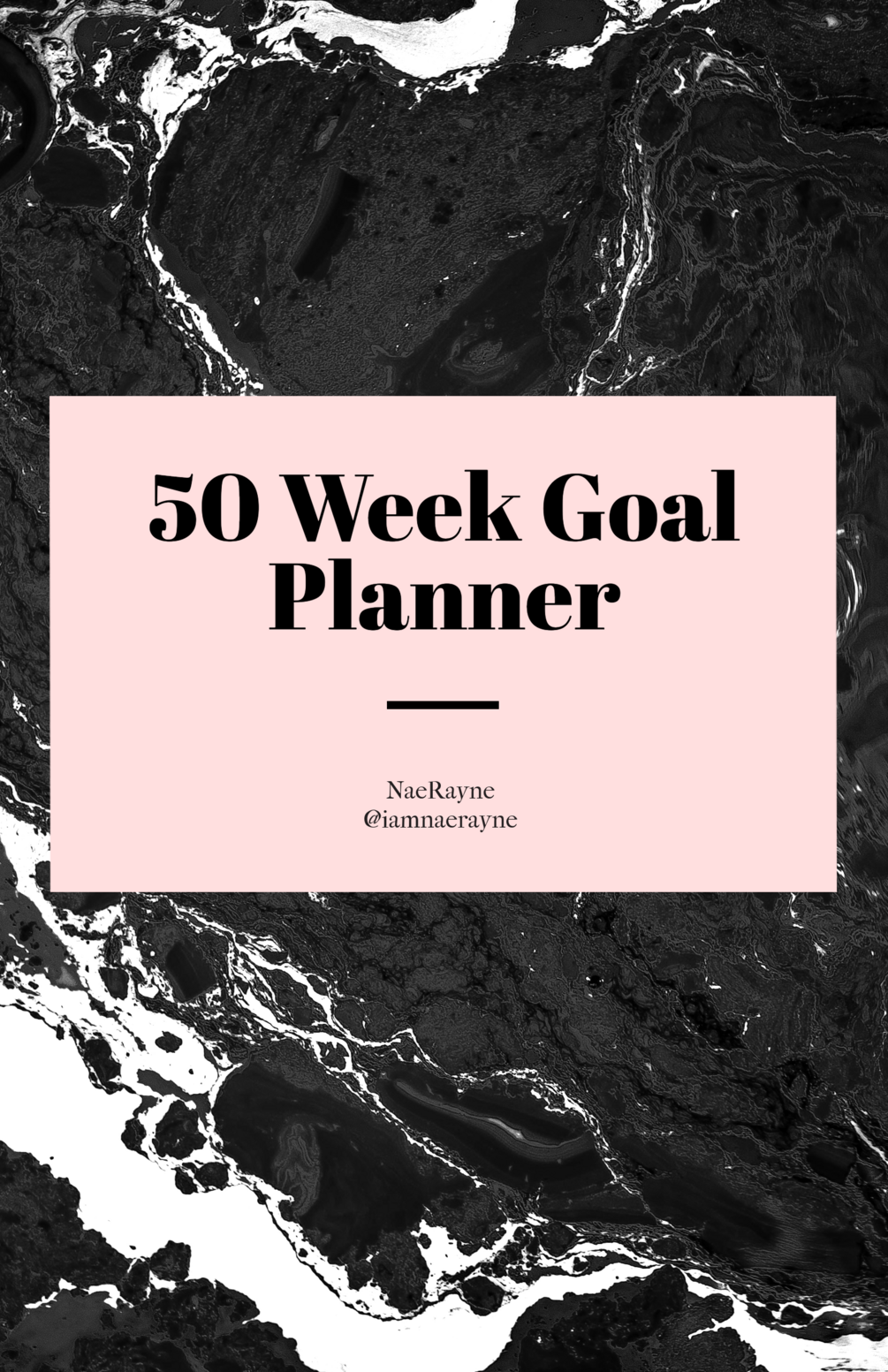 Printable 50 Week Goal Planner