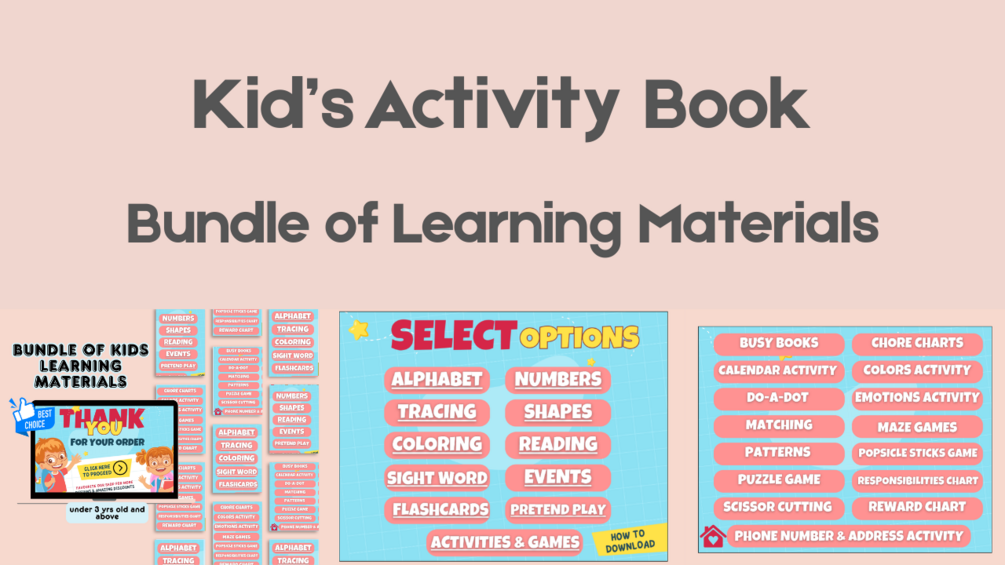 Kids Activity Book Template