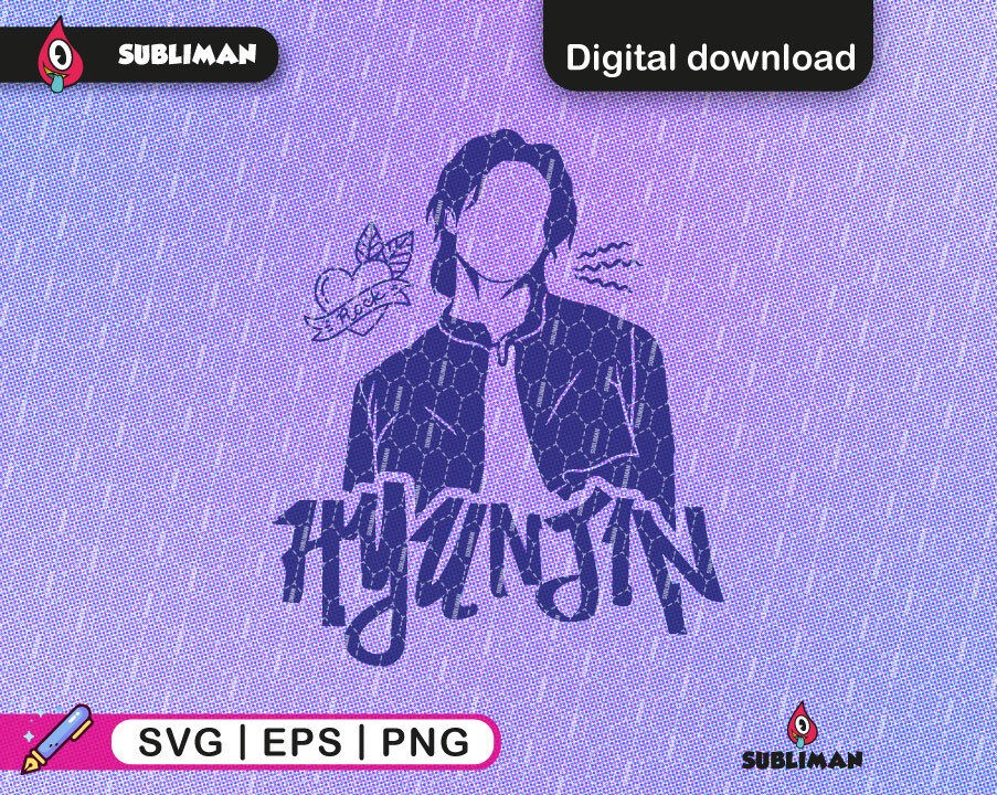 HYUNJIN | KPOP SVG | vector files for Cricut