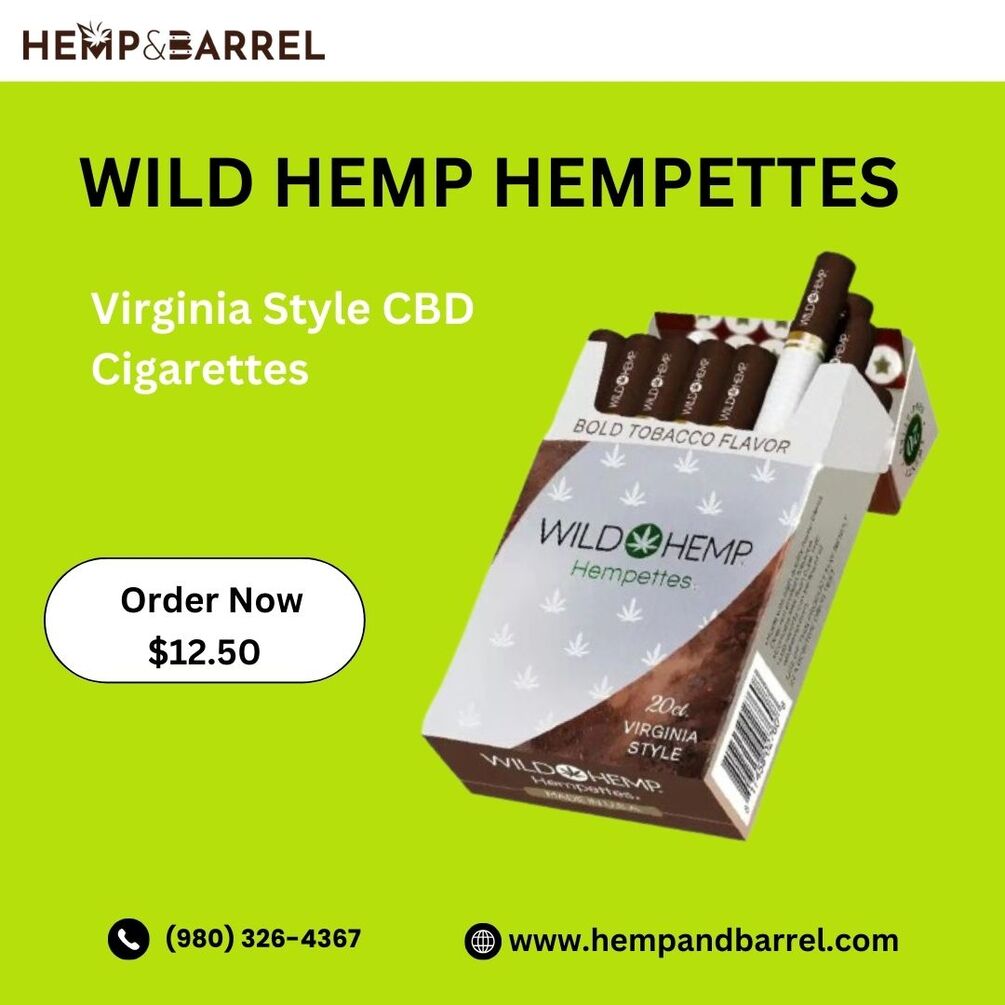 WILD HEMP Hempettes – Virginia Style CBD Cigarettes