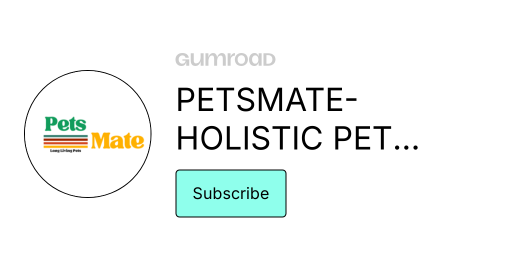 PETSMATE- HOLISTIC PET MAGAZINE