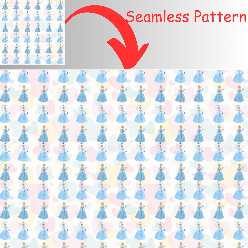 Princess Digital Seamless Pattern Texture,Digital Download,Journal ...