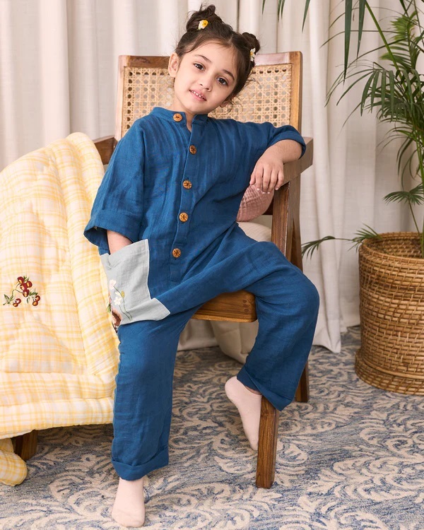 Embroidered Peter Rabbit Jumpsuit | Peter Rabbit Jumpsuit For Girl