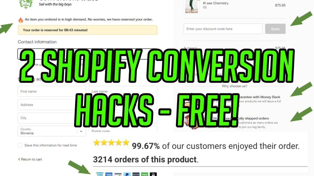 2 Hacks To Increase Your Shopify Conversions